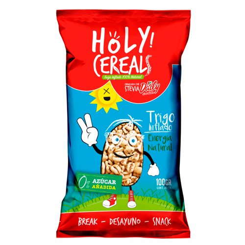Maiz Inflado sin Azúcar añadida,100 grs, Marca Holy Cereal | Tremus