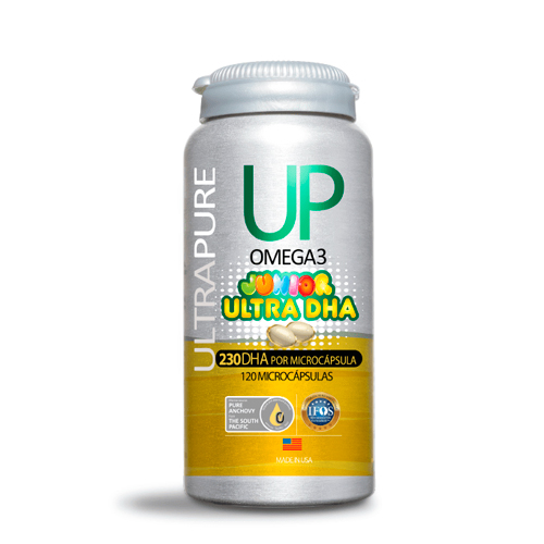 Omega 3 UP Ultra Pure Junior Ultra DHA, 120 microcápsulas, Marca ...