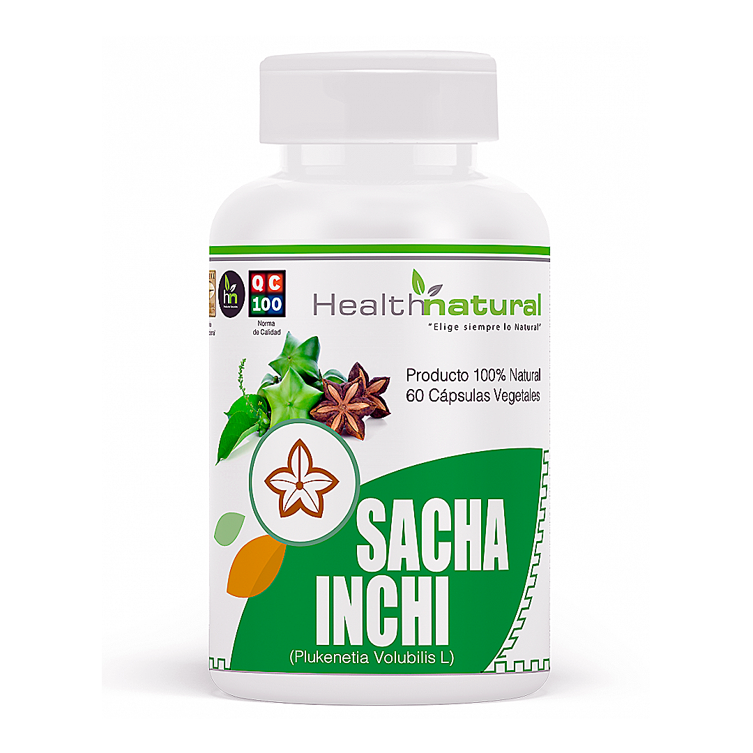 Sacha Inchi, 60 cápsulas vegetales, Marca Health Natural | Tremus