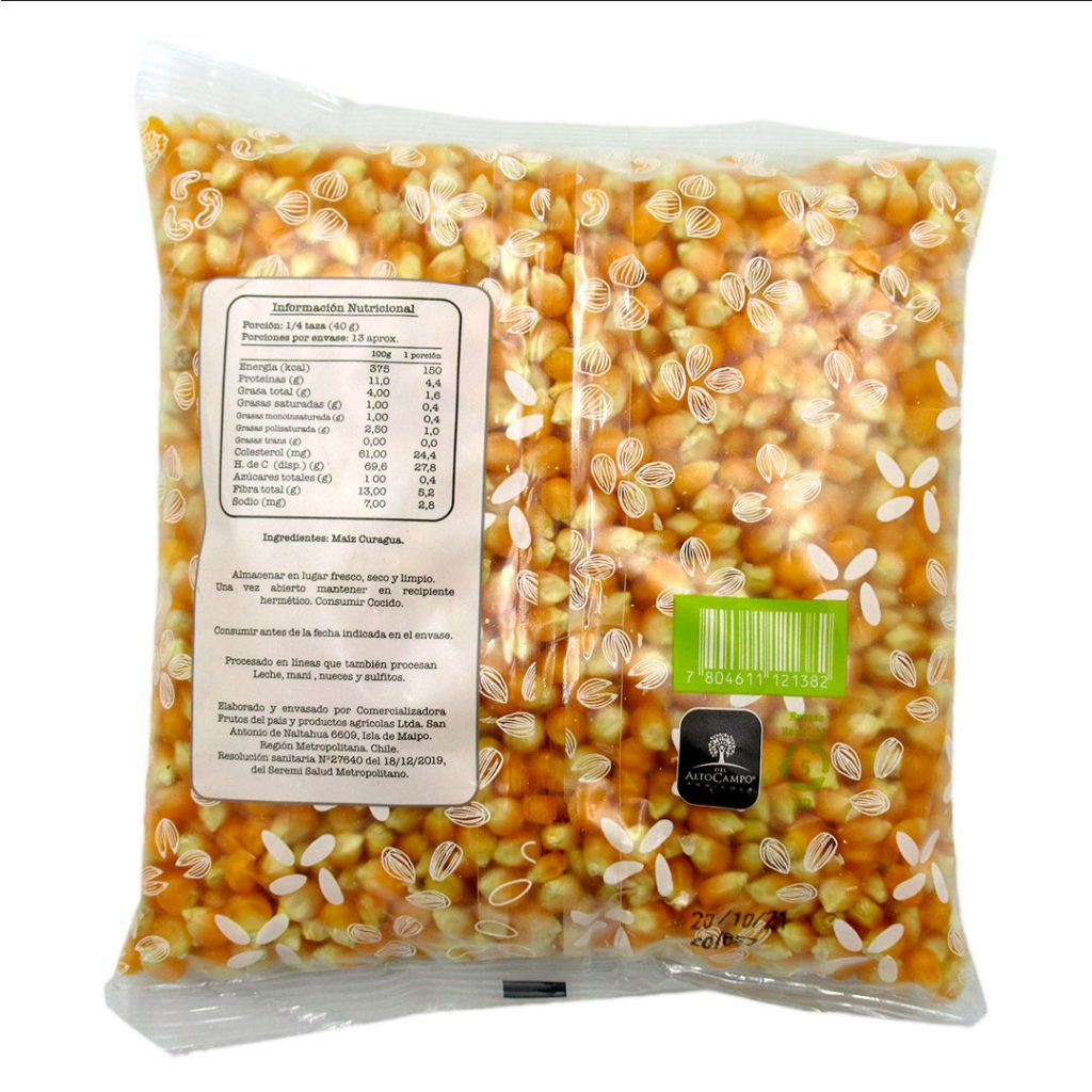 Maiz Curagua 500 grs marca Alto Campo - Tremus