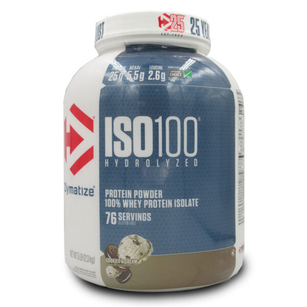Proteina ISO 100 % Whey Protein Isolate, Sabor Cookies y Cream, 2,3 Kg ...