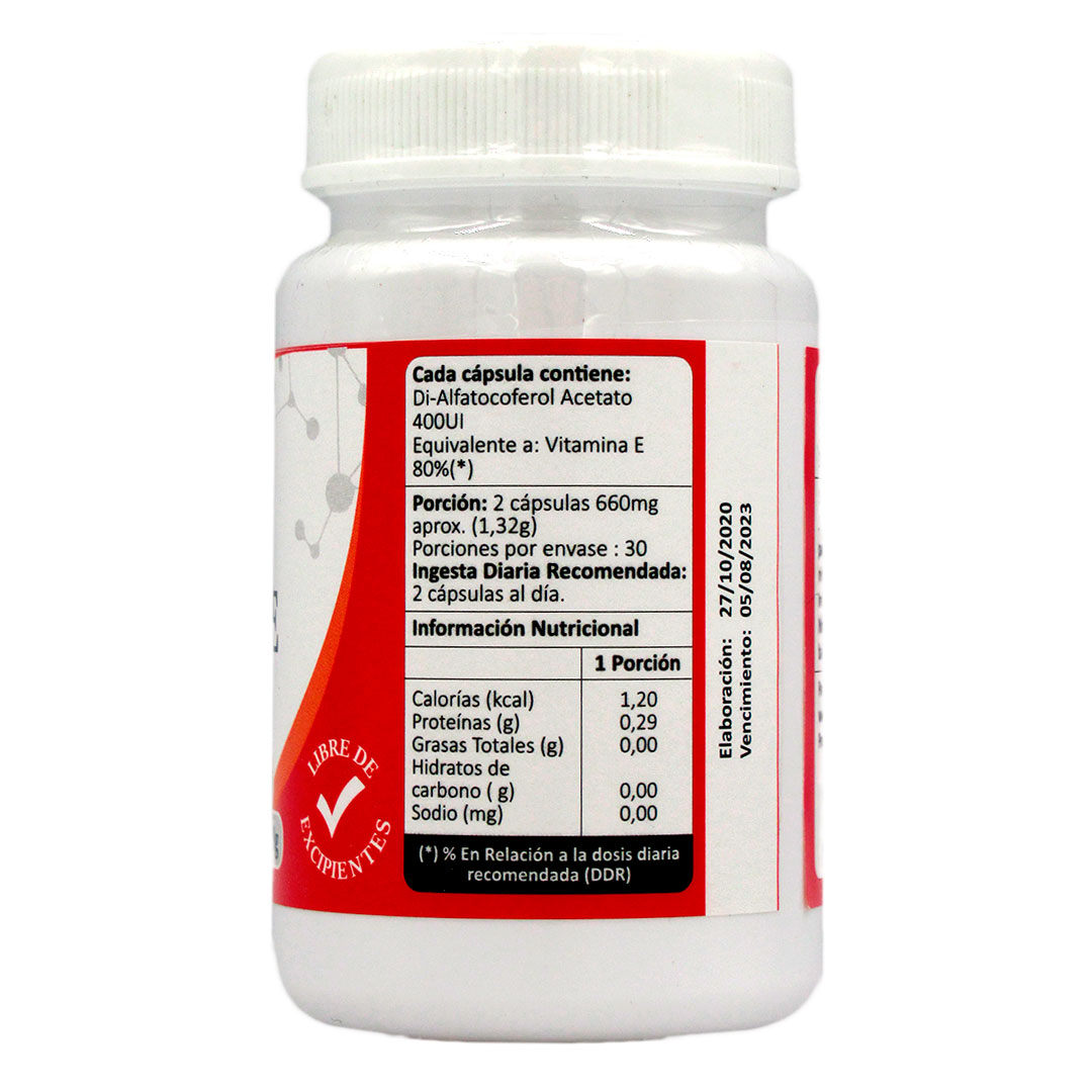 Vitamina E, 60 Capsulas, Marca Avanti | Tremus