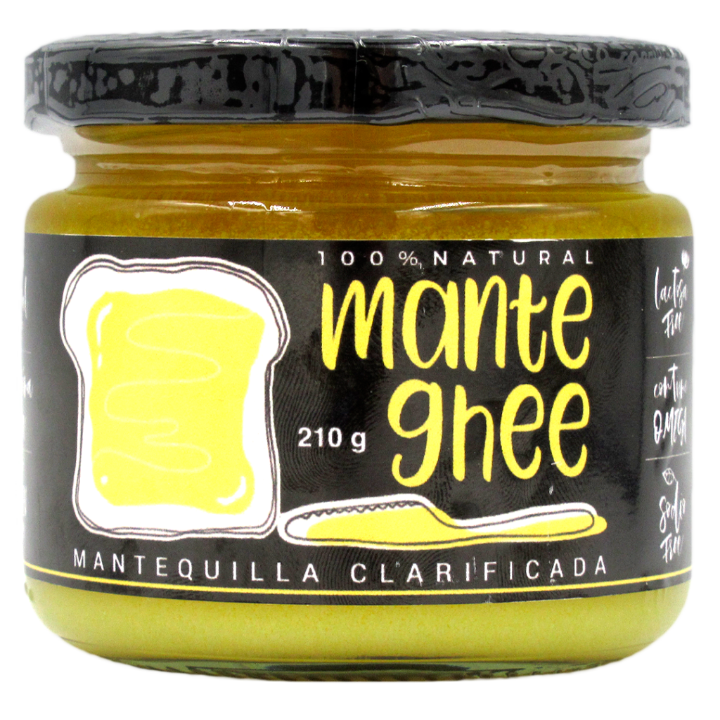 Mantequilla Clarificada 100% natural, Sin gluten, 210 grs, Marca Mante ...