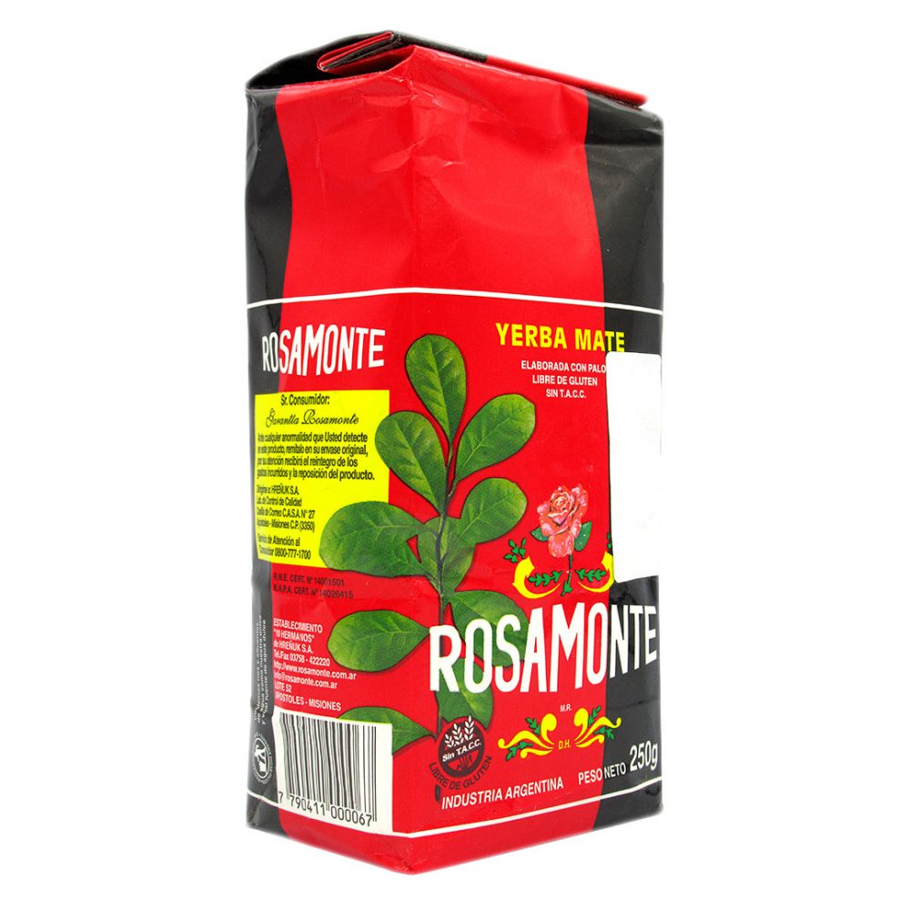 Yerba Mate, Sin Gluten, 250 Grs, Marca Rosamonte | Tremus