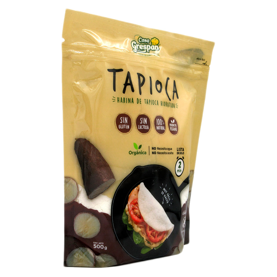 Harina de Tapioca Hidratada Libre de Gluten 500 gr marca Grespan - Tremus