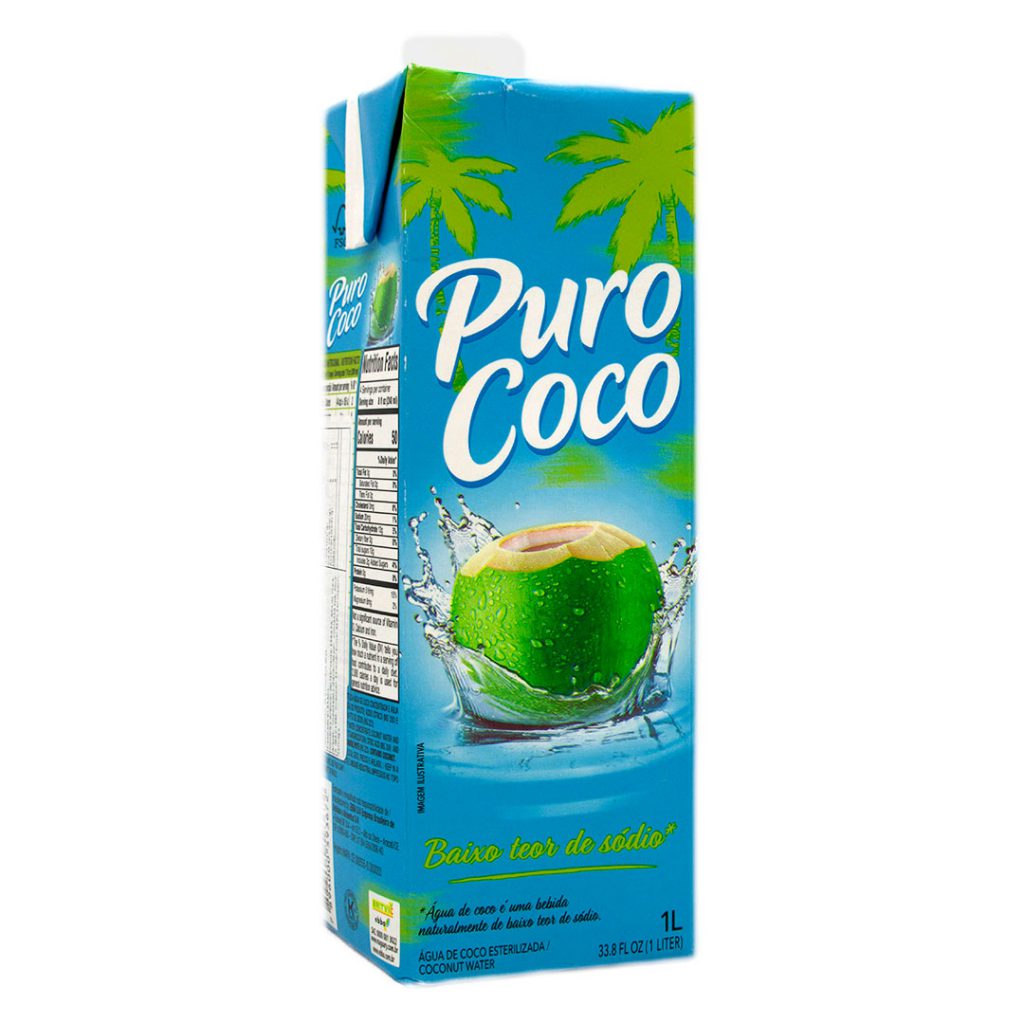 Agua de Coco Esterilizada Natural 1 LT, Marca Puro CoCo | Tremus