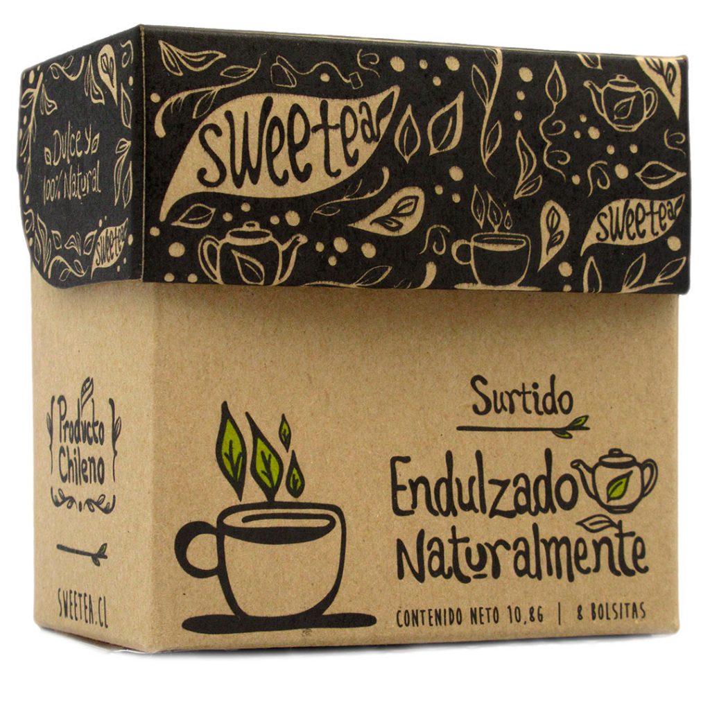 Te Surtido, Con Stevia, 8 bolsitas, Marca Sweetea - Tremus