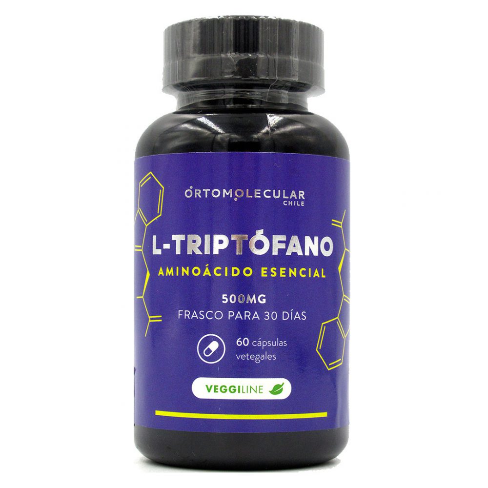L-Triptofano, Aminoacido Esencial, 500 mg, Vegano, 60 capsulas ...
