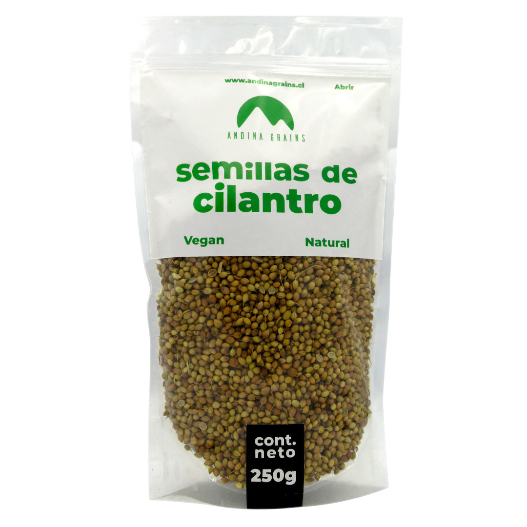 Semilla de Cilantro 250 gr Marca Andina Grains - Tremus