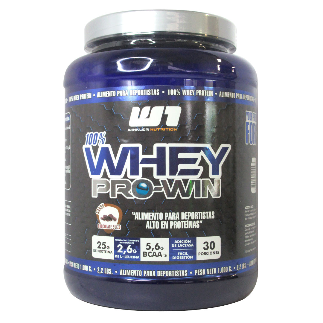 Whey Protein Pro-Win Sabor Chocolate Suizo 1 Kg Marca Winkler Nutrition ...