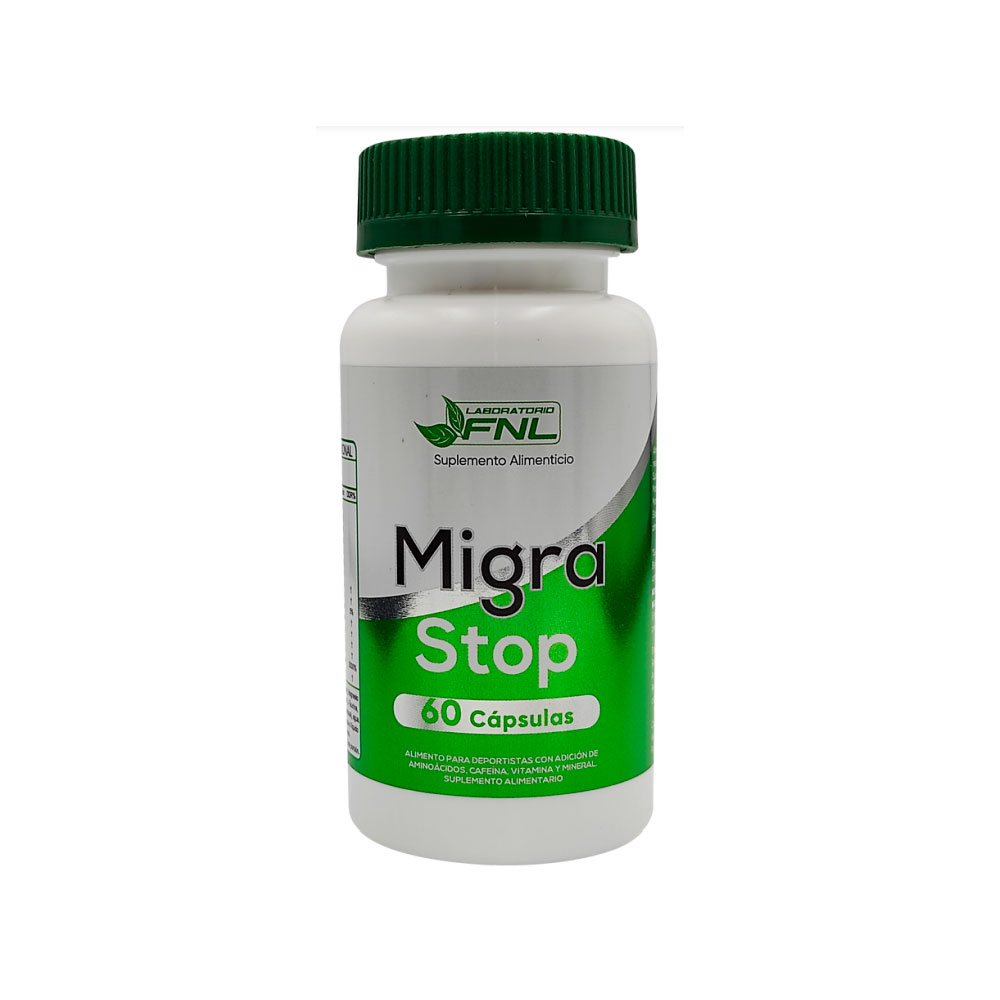 Migra Stop, 60 Capsulas, marca FNL - Tremus