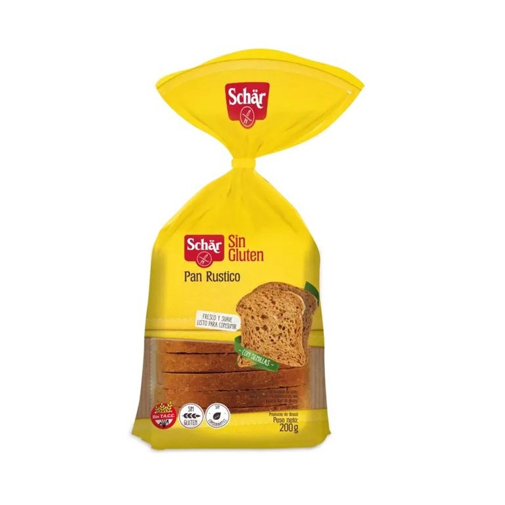 Pan Rustico Integra Sin Gluten 200g Marca Schar - Tremus